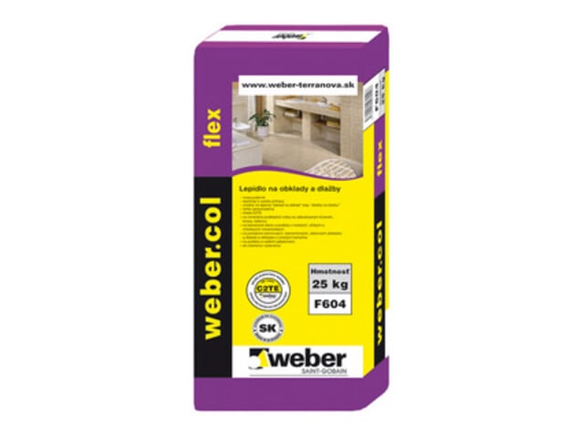 webercol flex - Flexibilné lepidlo na obklady a dlažby | Weber